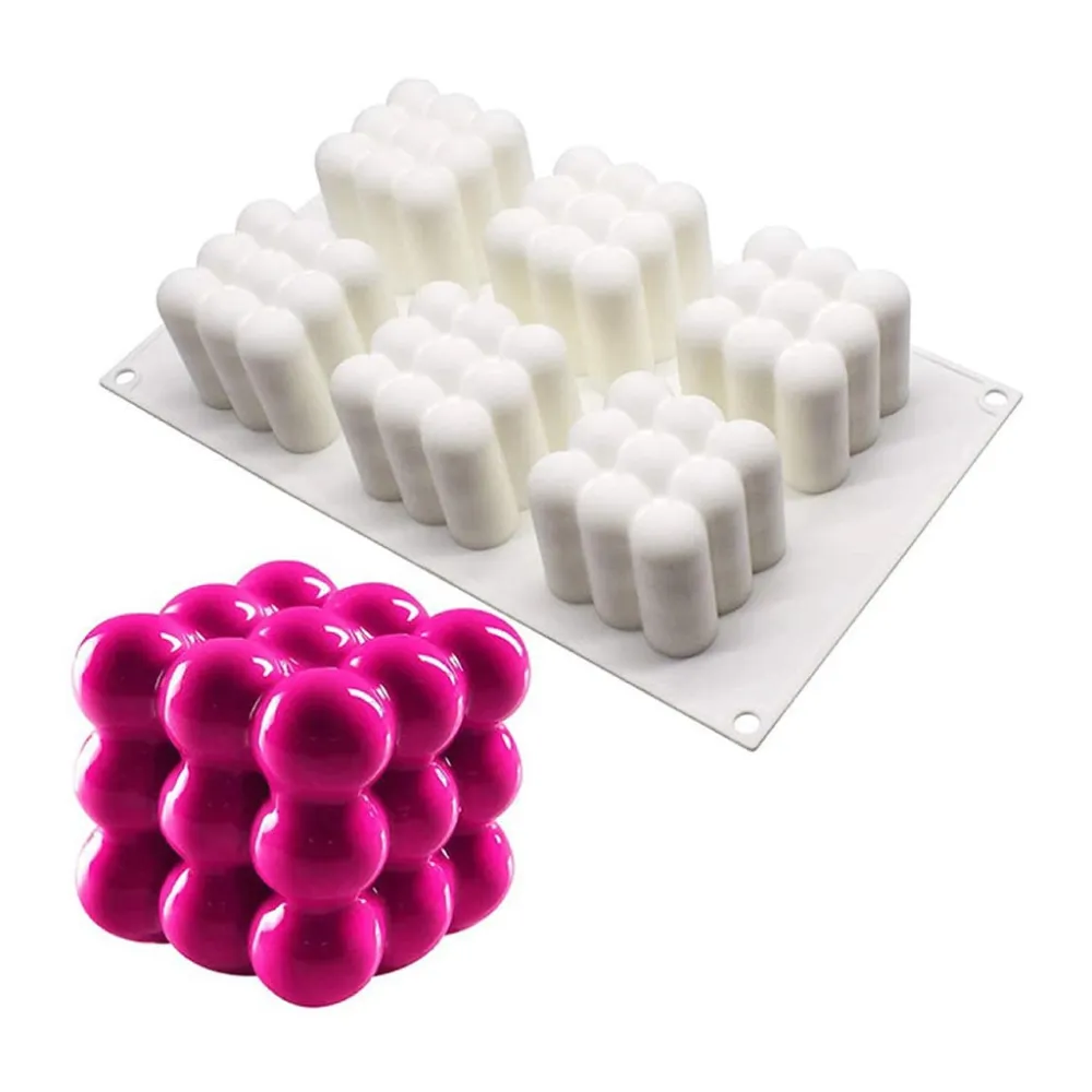 Forma silicon cu 6 cavitati bubble - forma cub